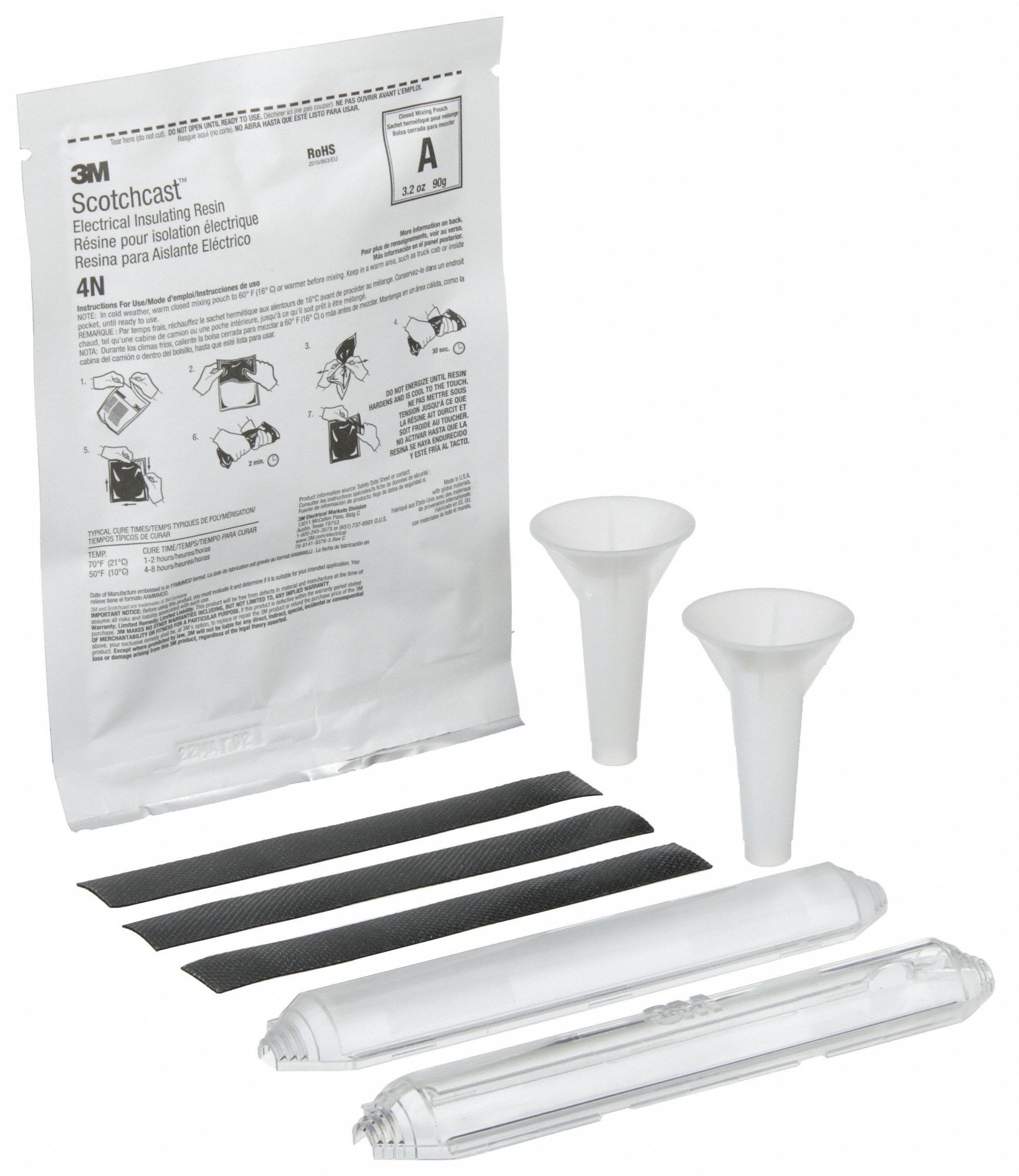 3M, Splice Termination, Resin Compound Splice Kit - 4NU52|82-A1N - Grainger