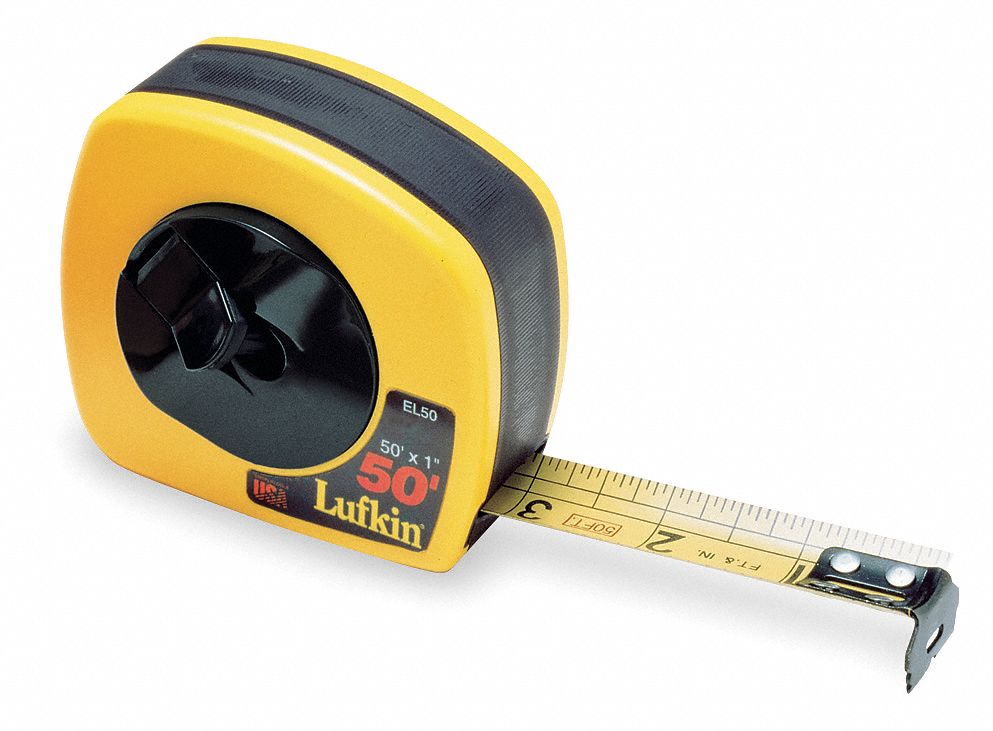CRESCENT LUFKIN 50 ft./15m Long Tape Measure, Bright Orange - 4NV60 ...