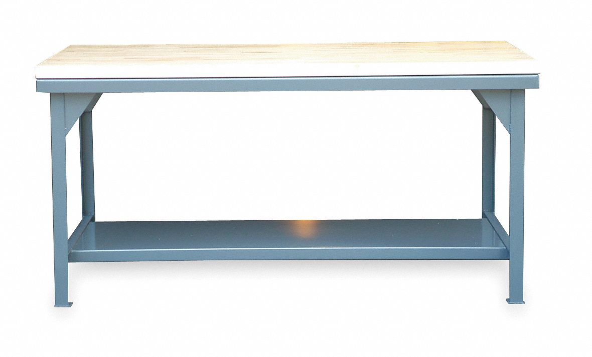 STRONG HOLD, Fixed Ht, Maple, Workbench - 4NWE7|T7236-MT - Grainger