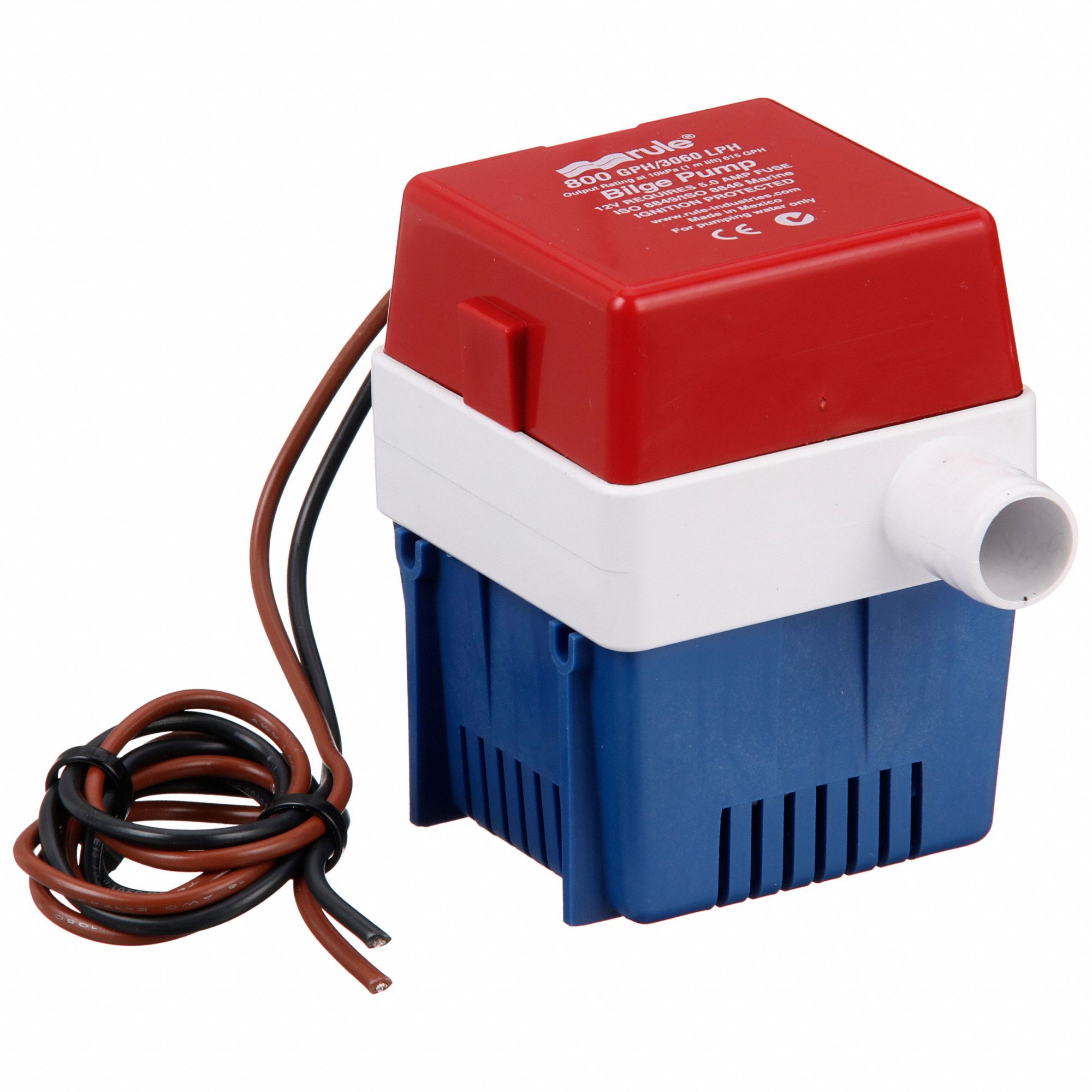 14 ft Max. Head, 3/4 in, Electric Bilge Pump - 4NX13|20F - Grainger
