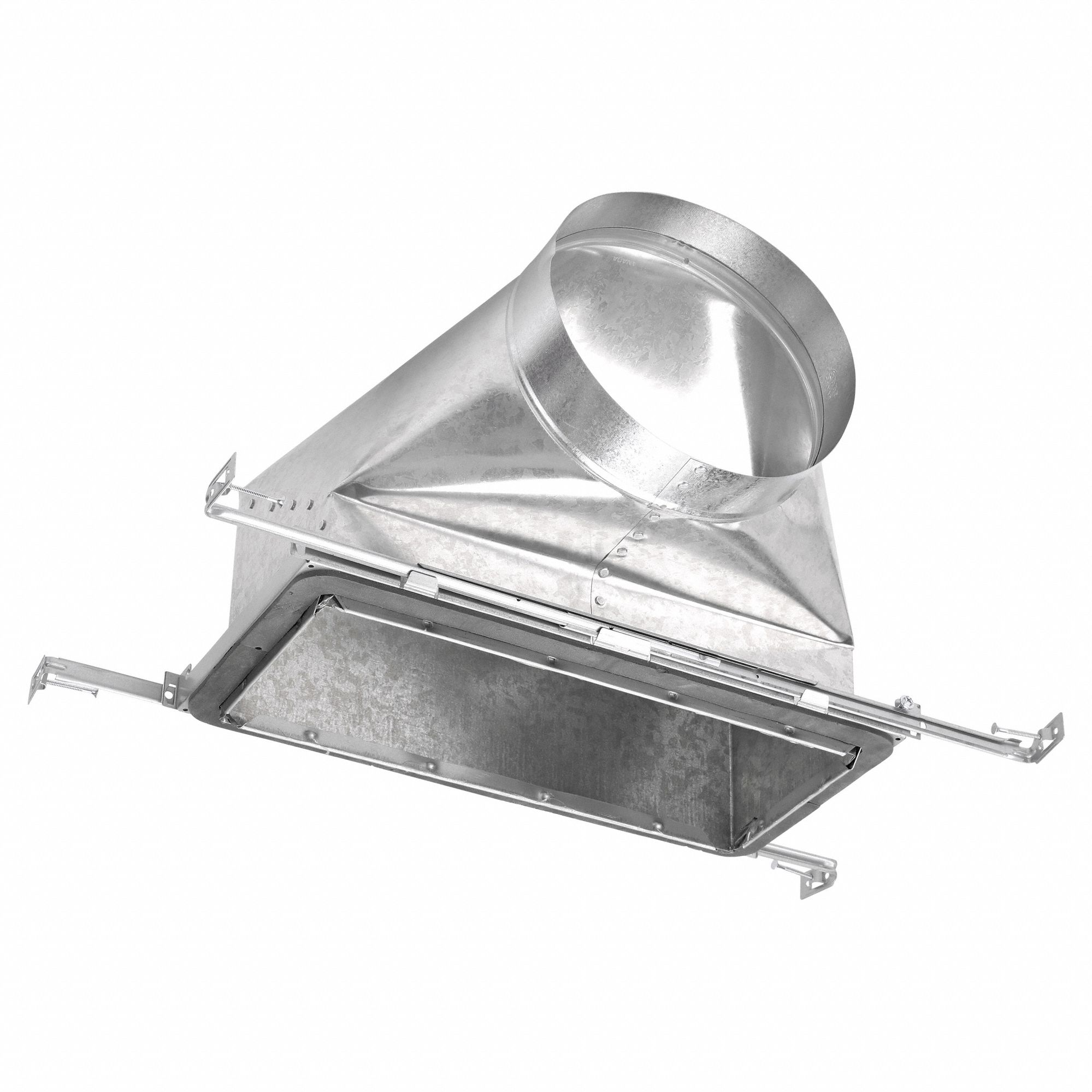 90° Boot Boot, 8 in Dia. 8 in H x 8 in W Collar Size, Vent Boot Hanger ...