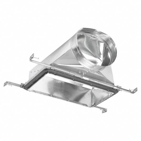 90° Boot Boot, 8 in Dia. 8 in H x 8 in W Collar Size, Vent Boot Hanger ...