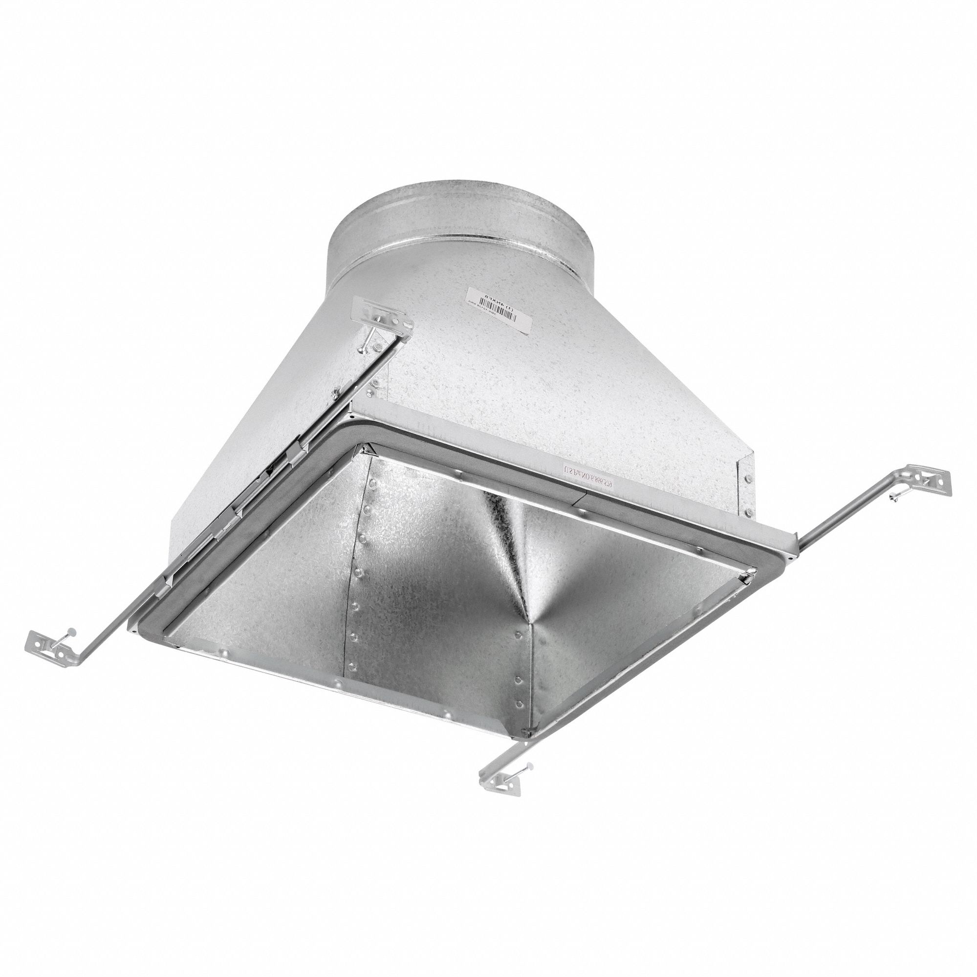 Square to Round Adapter Boot, 8 in Dia. 8 in H x 12 in W Collar Size ...