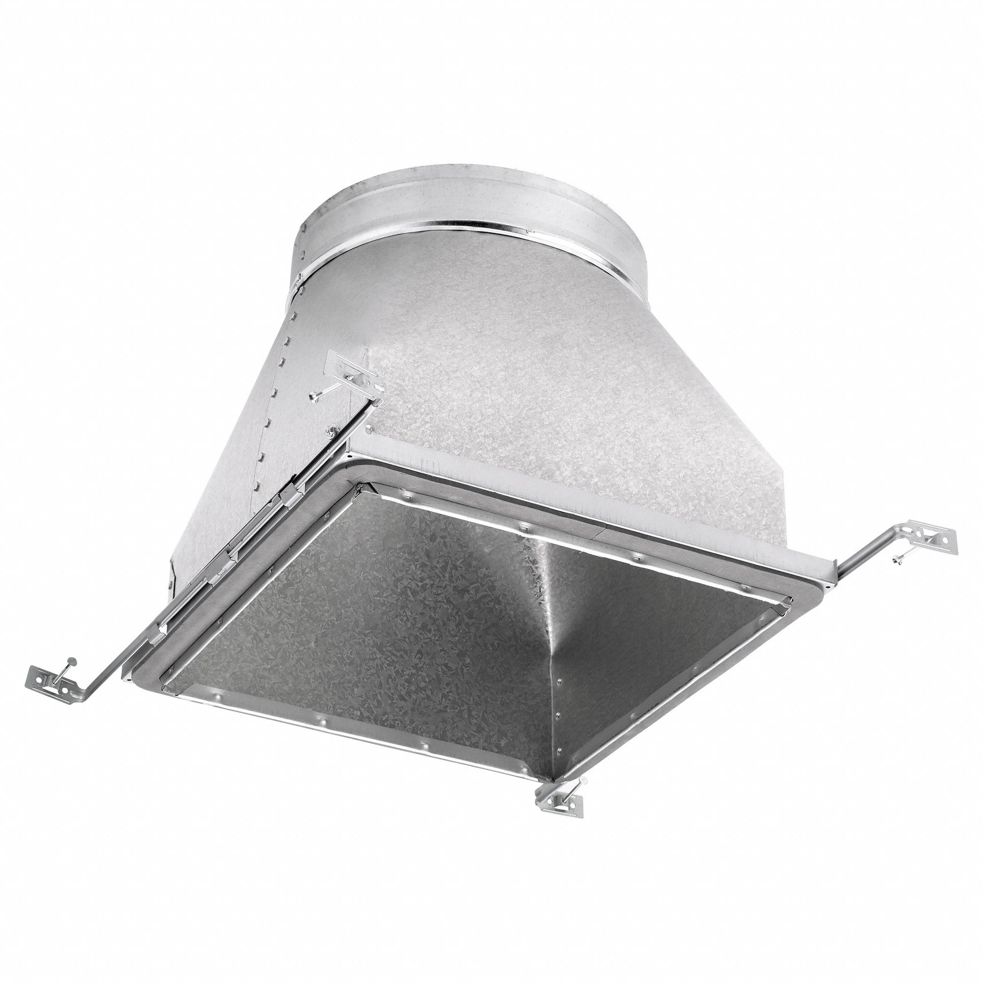 Square to Round Adapter Boot, 10 in Dia. 10 in H x 12 in W Collar Size ...