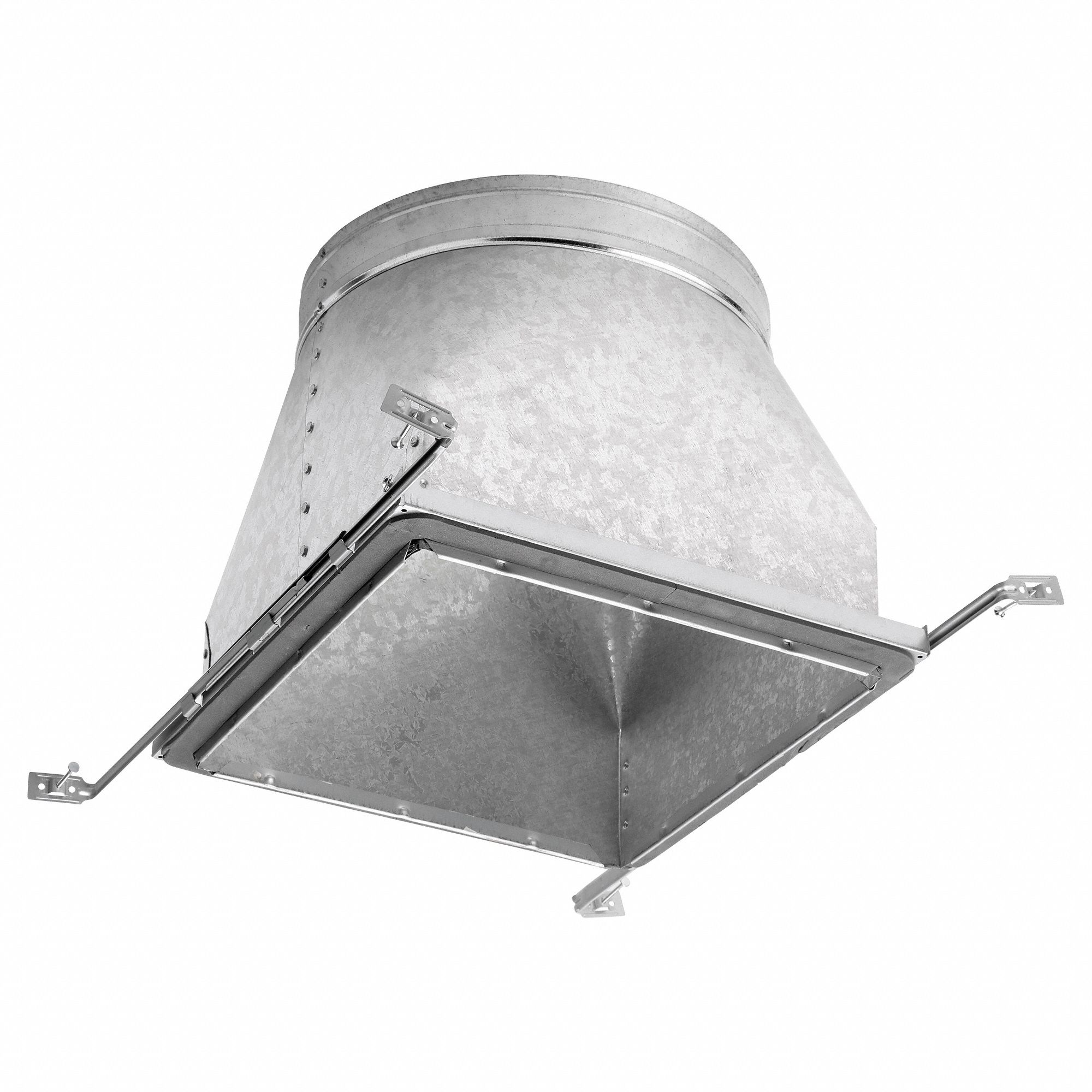 Square to Round Adapter Boot, 12 in Dia. 12 in H x 12 in W Collar Size ...