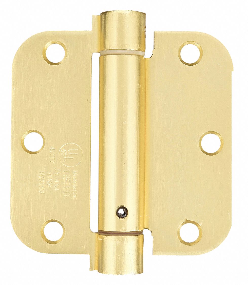 Full Mortise Mounting, Steel, Spring Hinge - 4PA90|4PA90 - Grainger