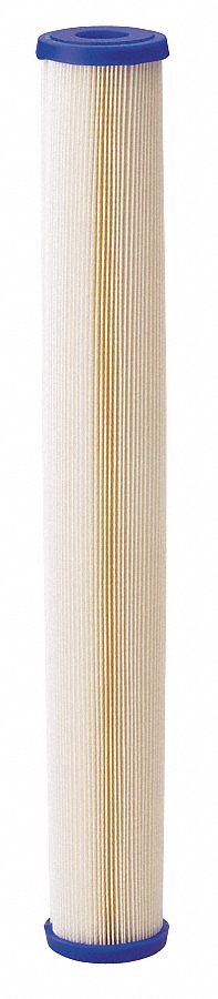 20 micron, Pleated, Water Filter Cartridge - 4PAX8|255487-75 - Grainger