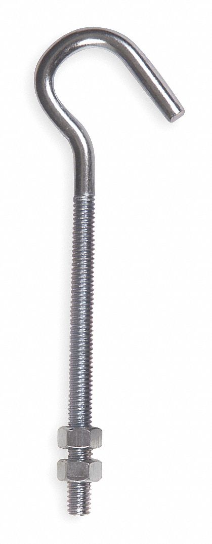 Hook Bolt, Threaded - Grainger
