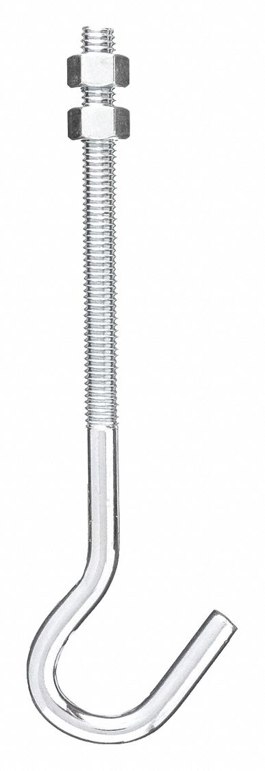 Hook Bolt, Threaded - Grainger