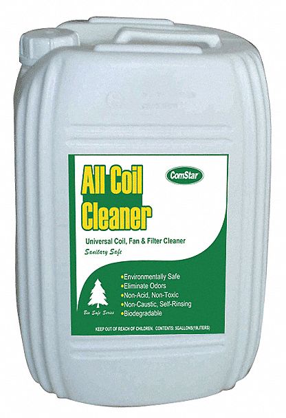 COMSTAR, 5 gal, Yellow, Coil Cleaner - 4PCZ7|4PCZ7 - Grainger