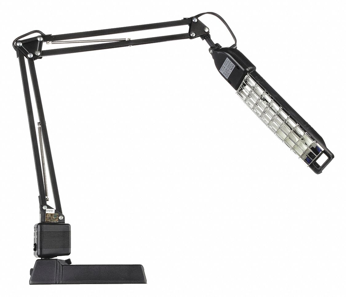 LUMAPRO, Fluorescent, 25 in Arm Reach, Articulating Arm Task Light ...