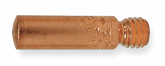 Contact Tip,Copper,0.030 In,PK25 - Grainger