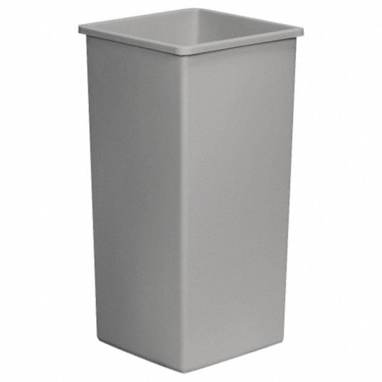 TOUGH GUY, Square, Gray, Rigid Liner - 4PGH6|4PGH6 - Grainger