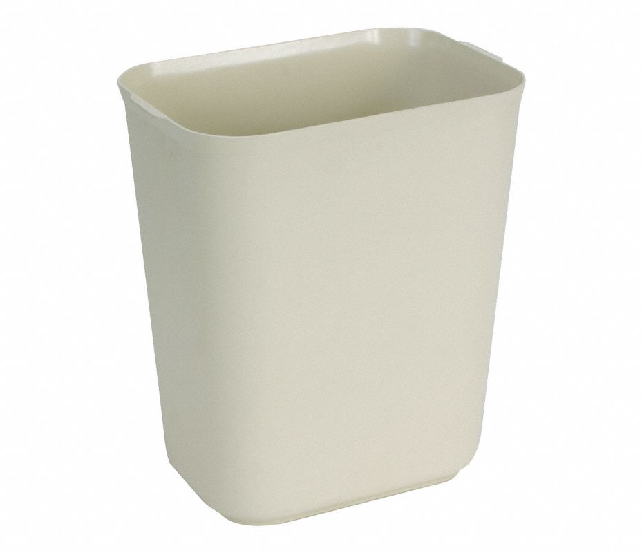 APPROVED VENDOR Bote de Basura Resistente al Fuego, Rectangular, 7 gal ...