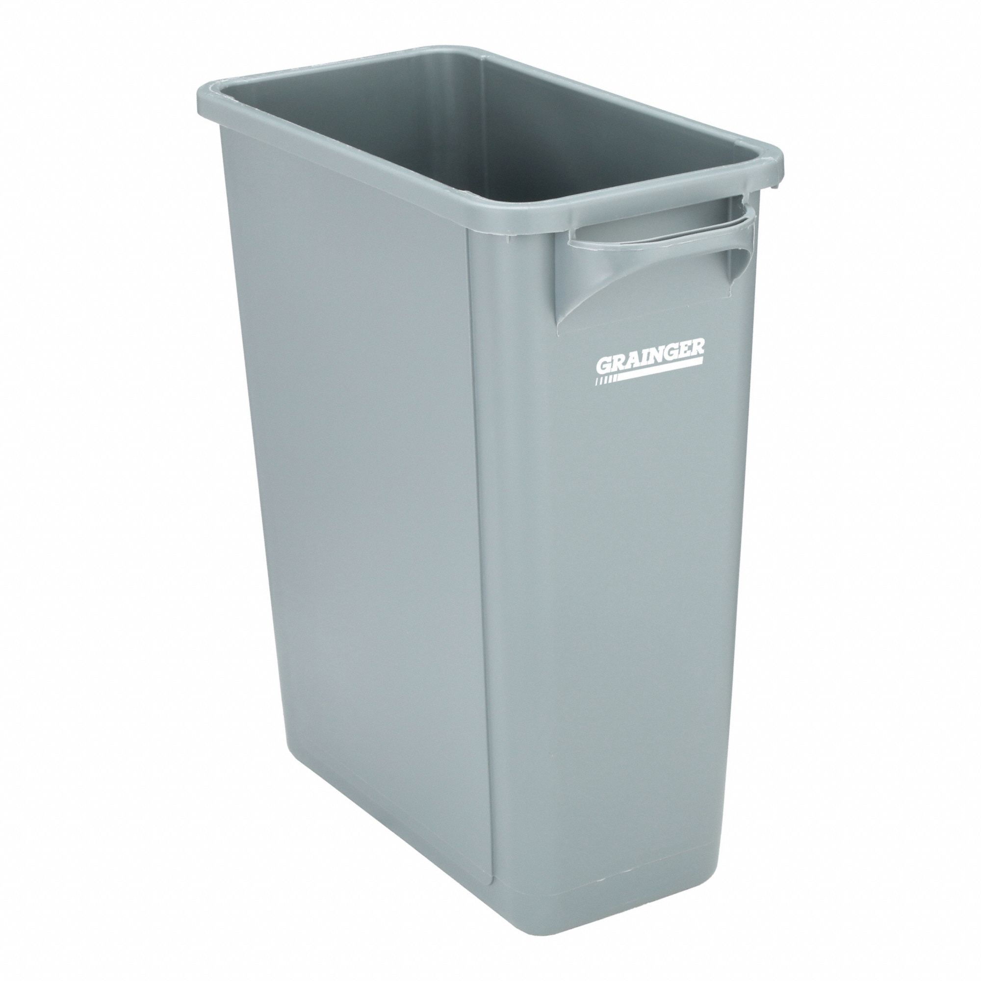GRAINGER Bote de Basura, Rectangular, 16 gal., 25", Plástico, Plástico ...