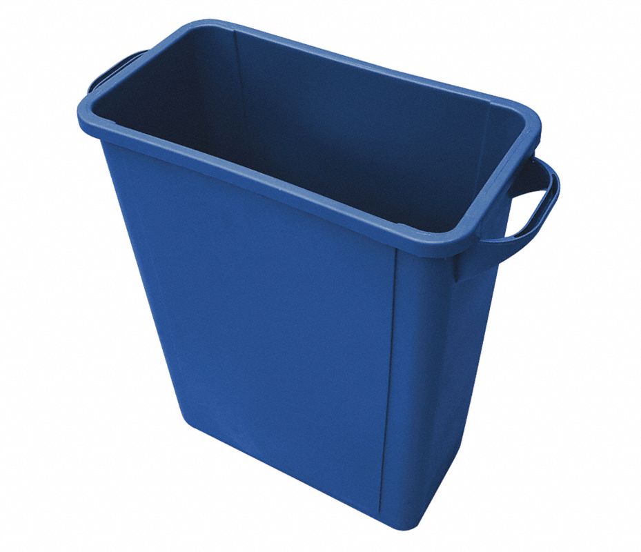 GRAINGER Bote de Basura, Rectangular, 16 gal., 25", Plástico ...
