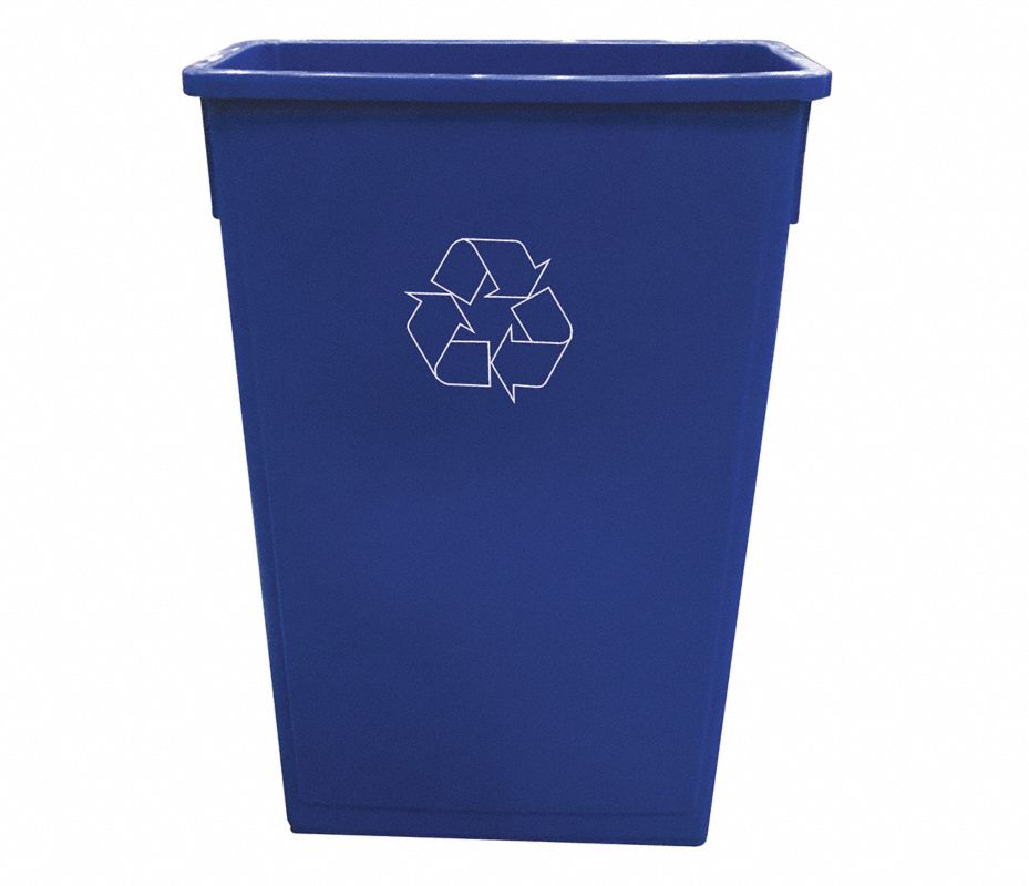 GRAINGER Bote de Basura, Bote de Basura, 23 gal., Abierta, Recycle ...
