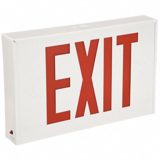 LED, White, Exit Sign - 4PH13|LX W 3 R - Grainger