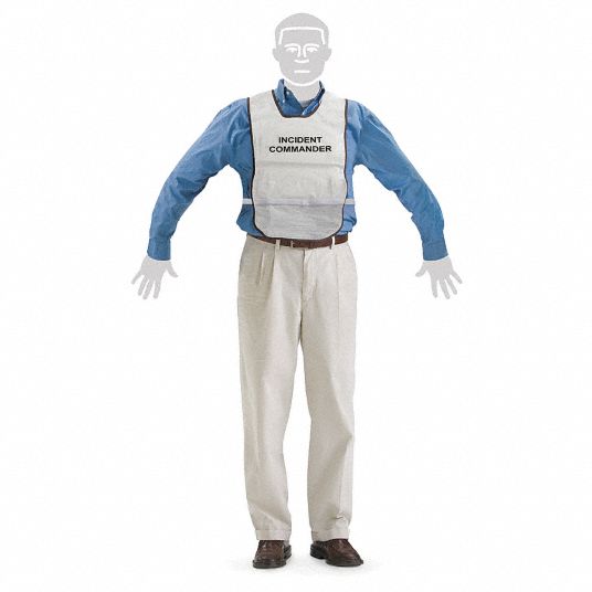 DQE, White, Polypropylene, Emergency Department Vest - 4PHW1|IC1200 ...