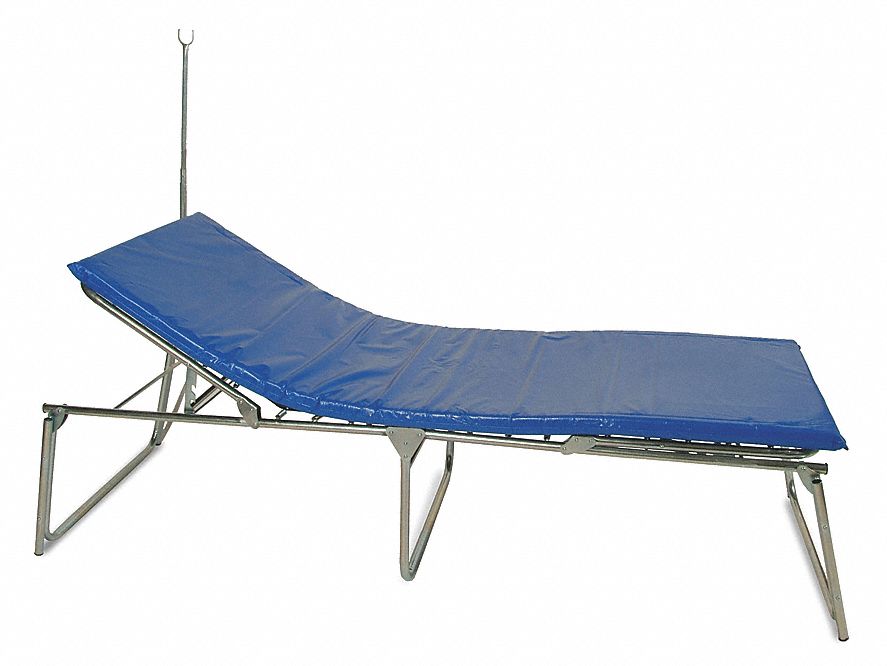 Adjustable Bed with IV Pole, 82 in Length, 32 in Width, 22 in Height ...