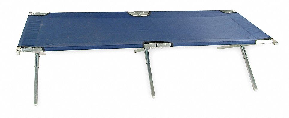 Army Cot, 77 in Length, 28 in Width, 18 in Height, 375 lb Weight ...