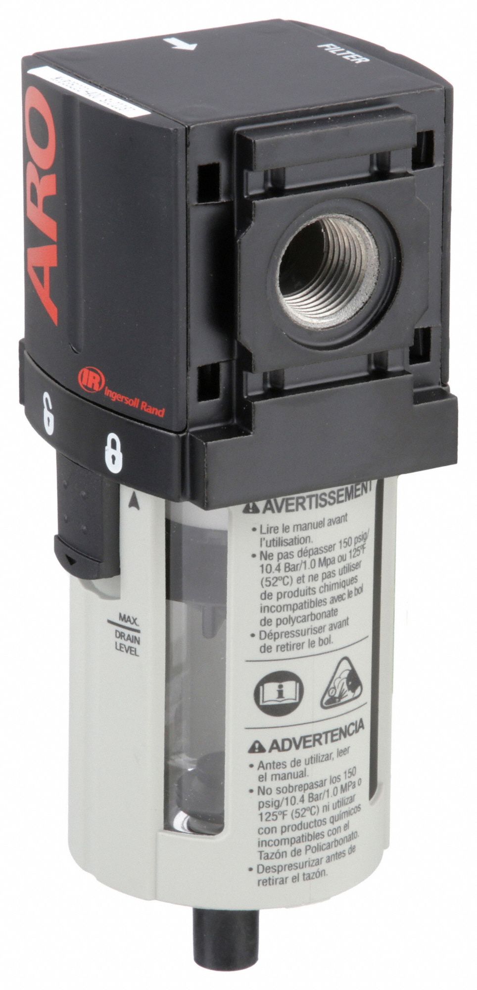 ARO, Particulate, 3/8 in NPT, Compressed Air Filter - 4PJD7|F35231-400 ...