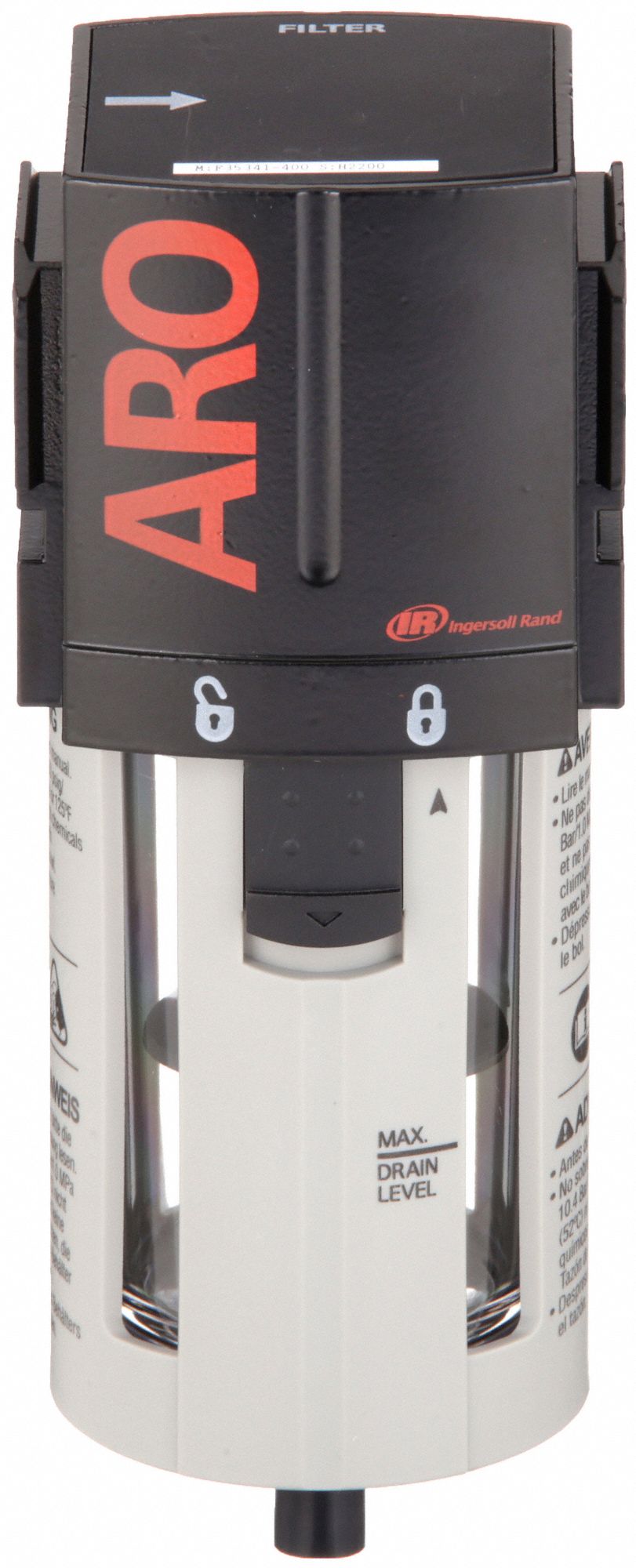 ARO Compressed Air Filter: Particulate, 1/2 in NPT, 5 micron, 197 cfm ...