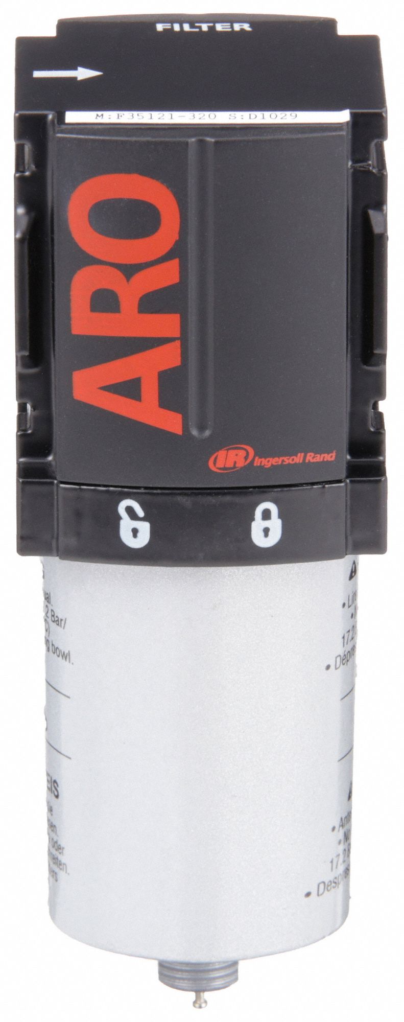 ARO, Particulate, 1/4 in NPT, Compressed Air Filter - 4PJE2|F35121-420 ...