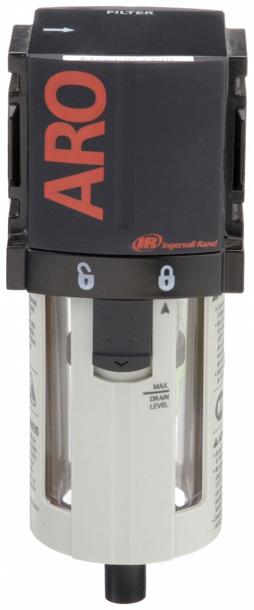 ARO, Coalescing, 1/4 in NPT, Pneumatic Oil Filter - 4PJF2|F35221-300 ...