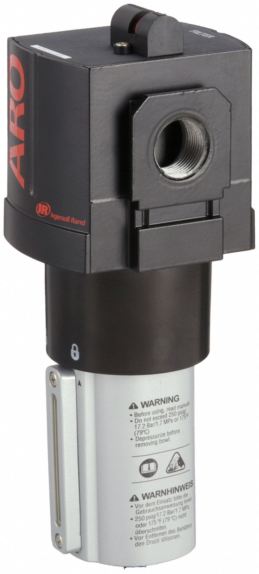 ARO Pneumatic Oil Filter: Coalescing, 3/4 in NPT, 0.3 micron, 288 cfm ...