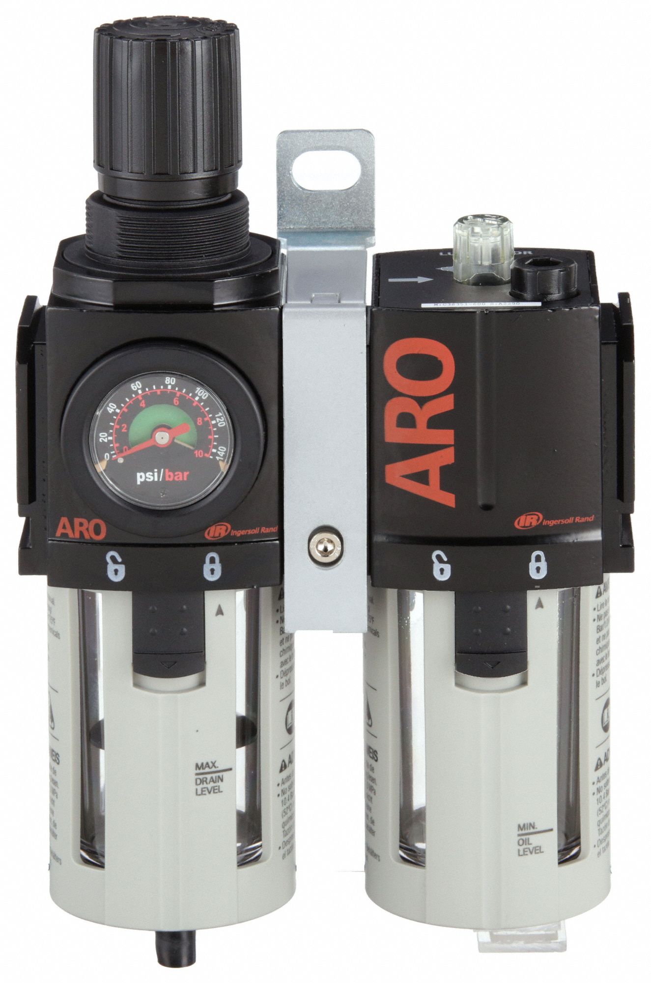 ARO, 3/4 in NPT, 142 cfm, Filter/Regulator/Lubricator - 4PJL9|C38351 ...