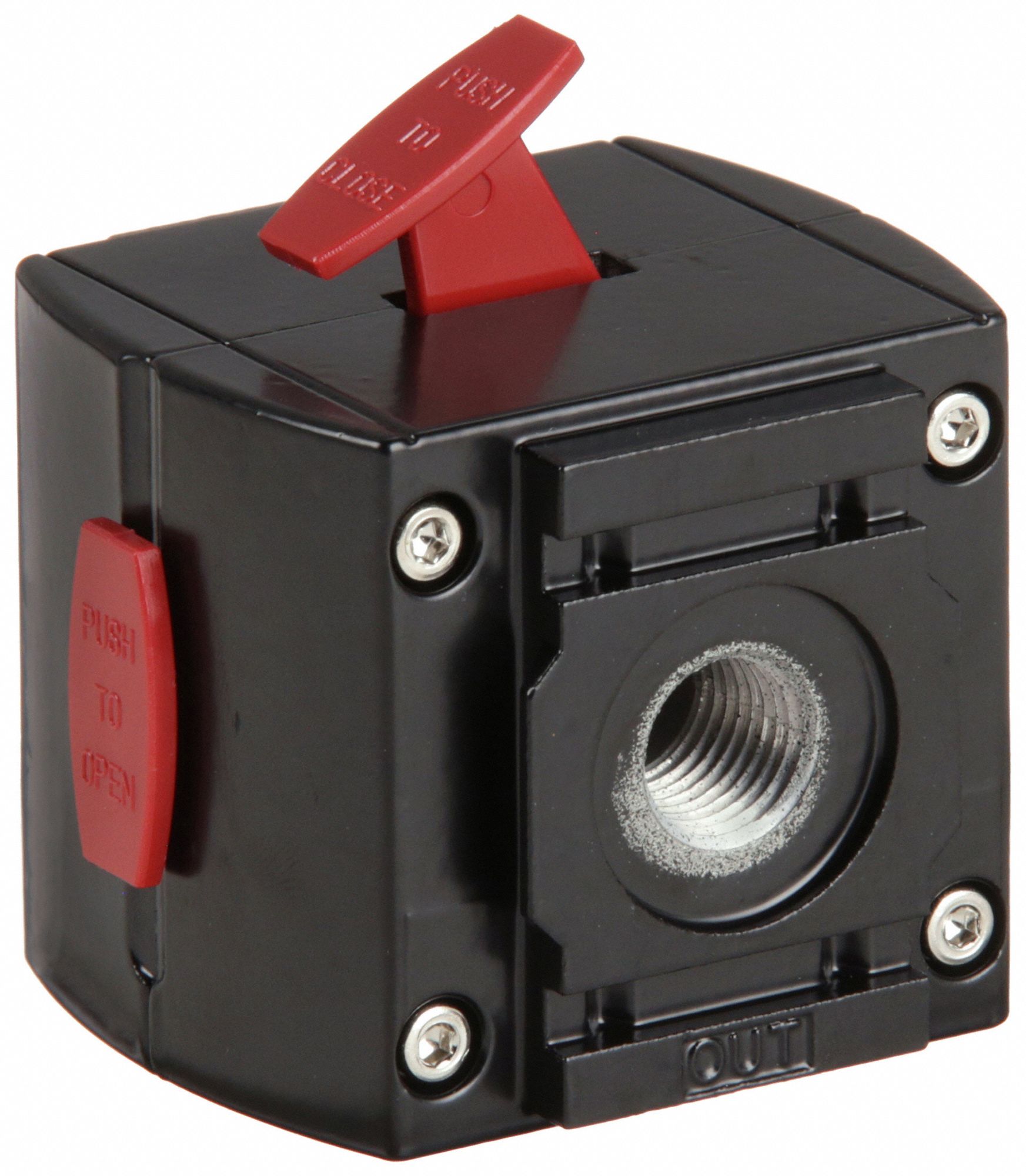 ARO, 1/4 in NPT, 1/4 in NPT Outlet Size, Air Line Lockout Valve - 4PJU3 ...