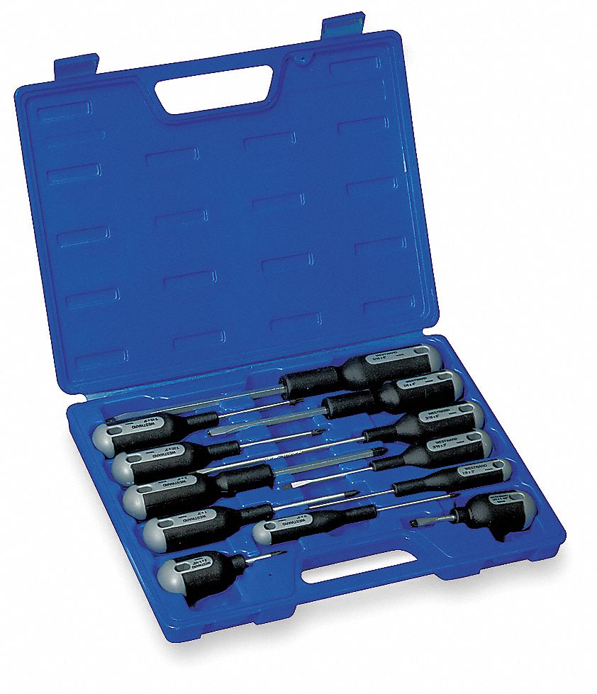 WESTWARD Screwdriver Set, Number of Pieces 12 - 4PL87|4PL87 - Grainger