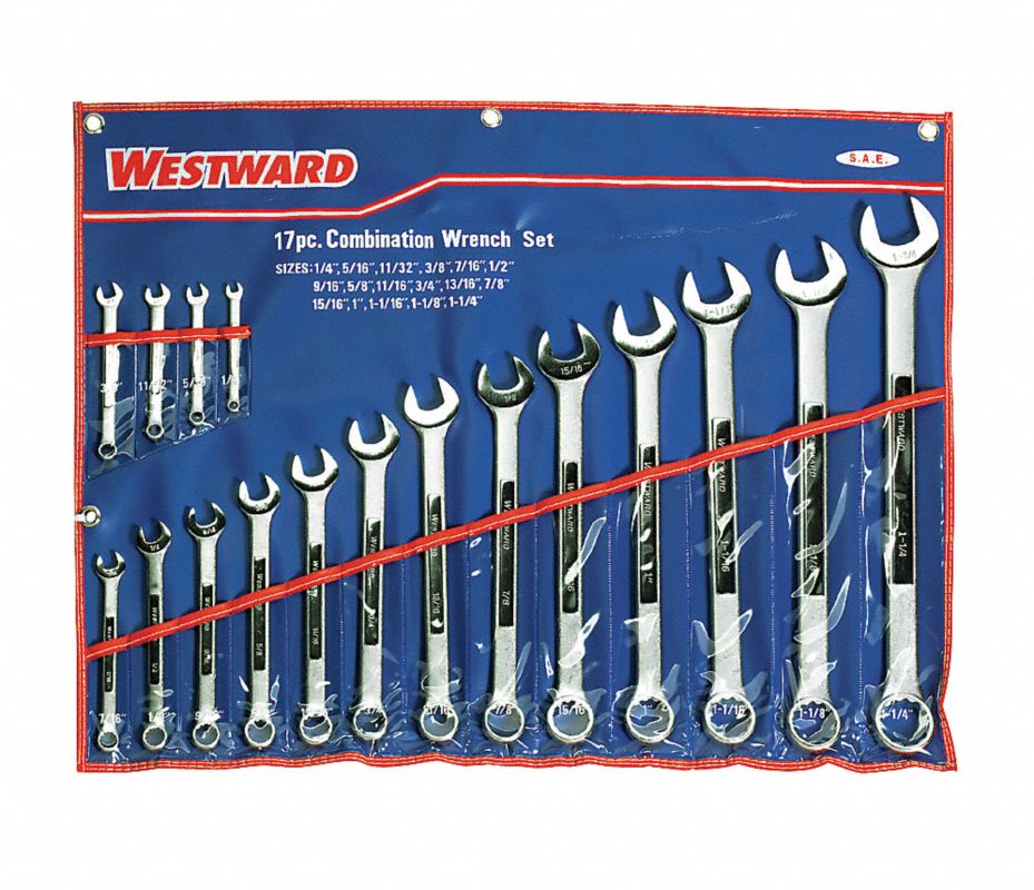 WESTWARD Juego de Llaves Combinadas, Métrico, Núm. de Puntos 12, Rango ...