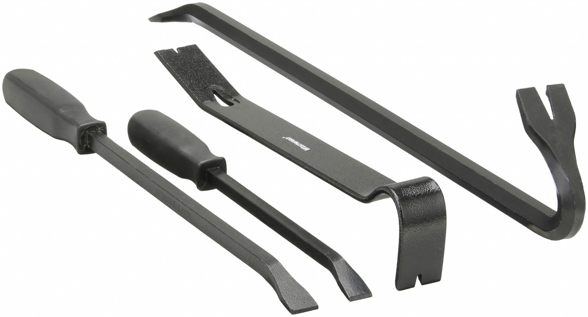 WESTWARD Pry Bar Set: Chisel/Double Claw End, 12 in_15 in_18 in_24 in ...