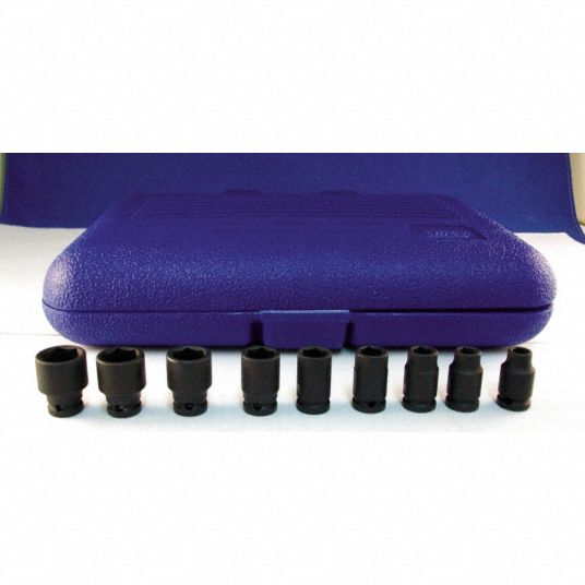WESTWARD, 1/4 in Drive Size, 14 Pieces, Impact Socket Set - 4PRD3|4PRD3 ...