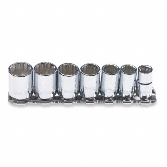 Socket Set, Drive Size 1/4 in - Grainger