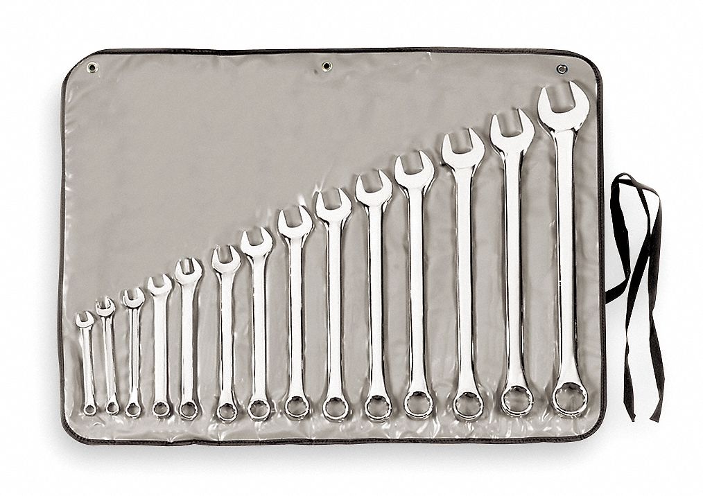 Combination Wrench Set, Satin - Grainger