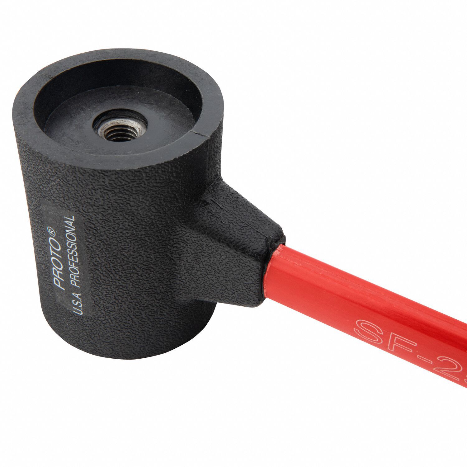 PROTO Soft Face Hammer: 2 lb Head Wt, 2 1/2 in Tip Dia, 17 in Overall ...