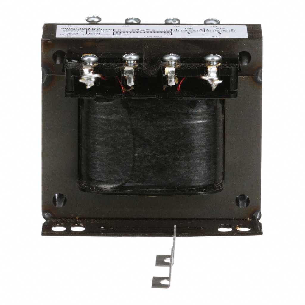 SQUARE D Control Transformer: 120V AC/240V AC, 24V AC, Foot, 100 VA VA ...