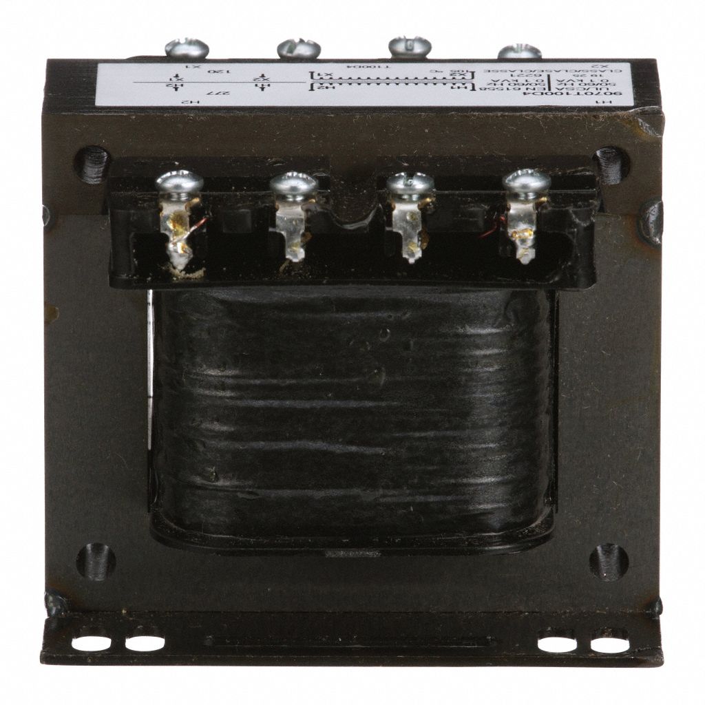 SQUARE D Control Transformer: 277V AC, 120V AC, Foot, 100 VA VA Rating ...