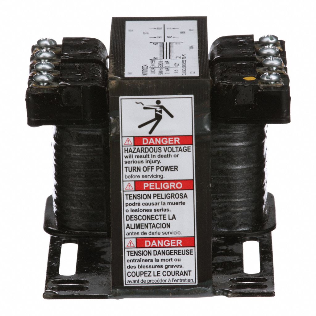 SQUARE D Control Transformer: 277V AC, 120V AC, Foot, 100 VA VA Rating ...