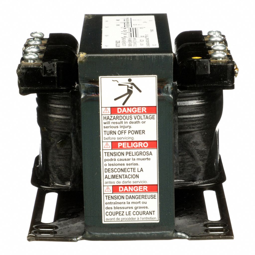 SQUARE D Control Transformer: 240V AC/480V AC, 24V AC, Foot, 150 VA VA ...