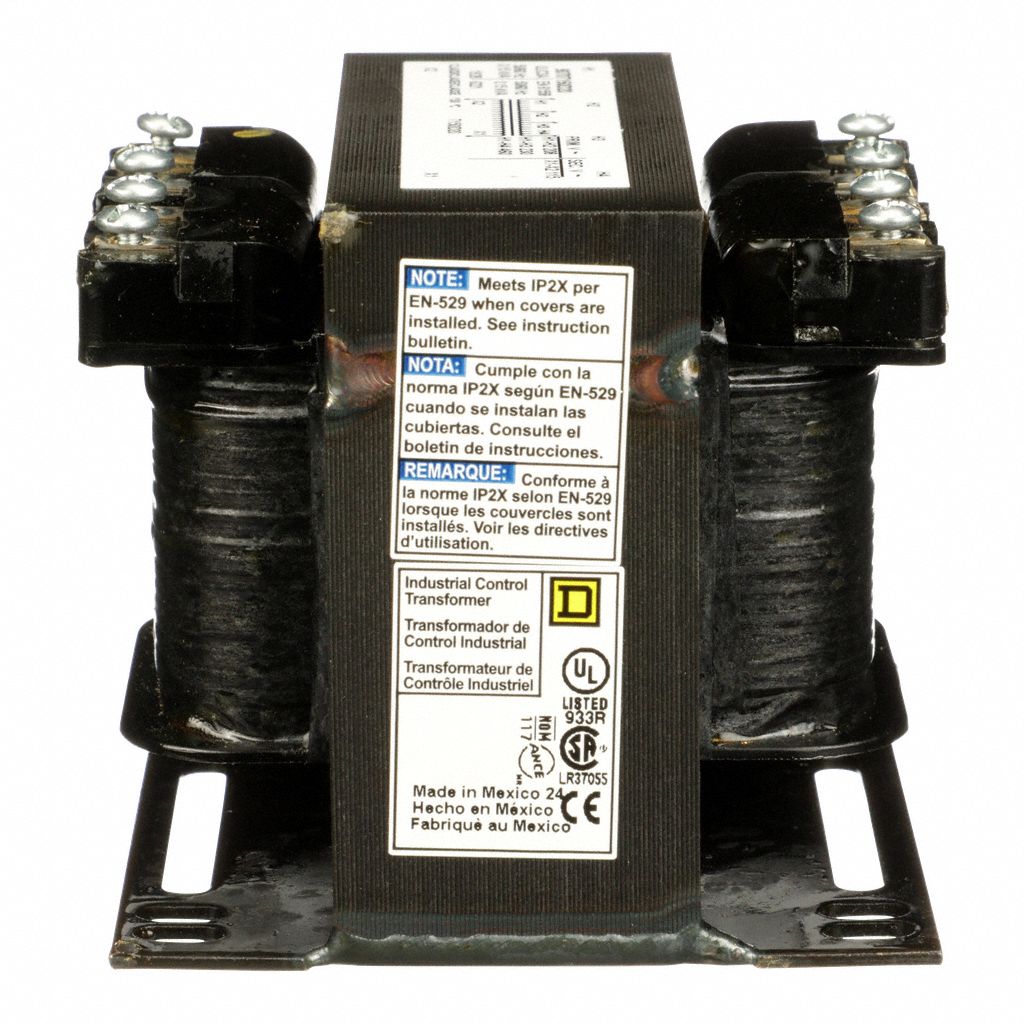 SQUARE D Control Transformer: 208V AC/240V AC/480V AC, 120V AC, Foot ...