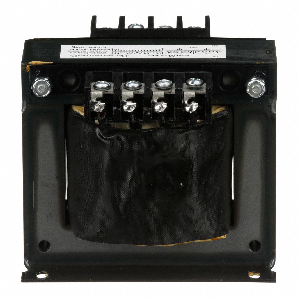 SQUARE D Control Transformer: 120V AC, 12V AC/24V AC, Foot, 300 VA VA ...