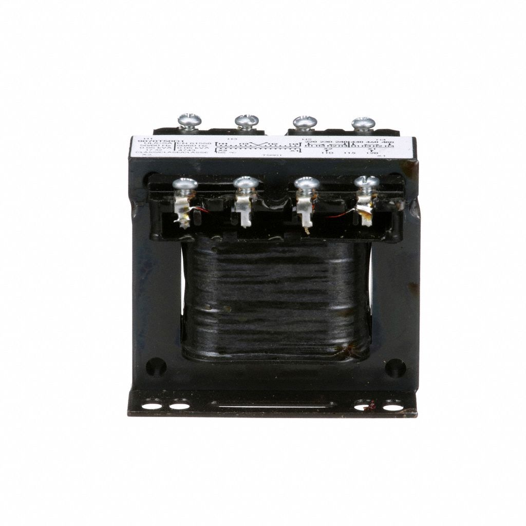 SQUARE D Control Transformer: 240V AC/480V AC, 120V AC, Foot, 50 VA VA ...