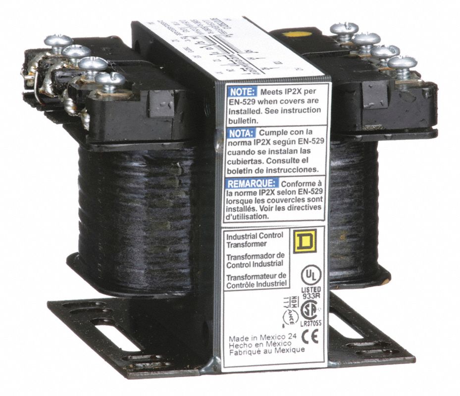 SQUARE D Transformador de Control, Clasificación VA 50VA, Voltaje de Entrada 120VCA, Voltaje de ...