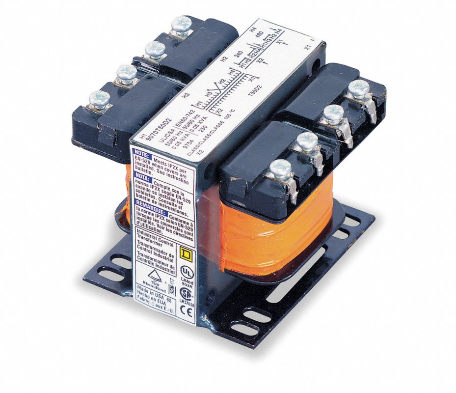 SQUARE D Transformador de Control, Clasificación VA 75VA, Voltaje de Entrada 120/240VCA, Voltaje ...