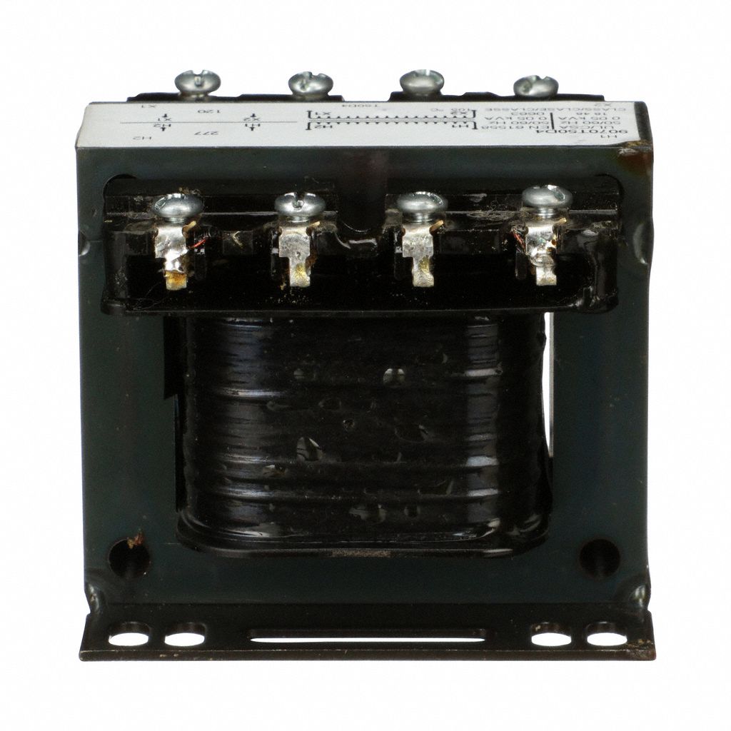 SQUARE D Control Transformer: 277V AC, 120V AC, Foot, 50 VA VA Rating ...