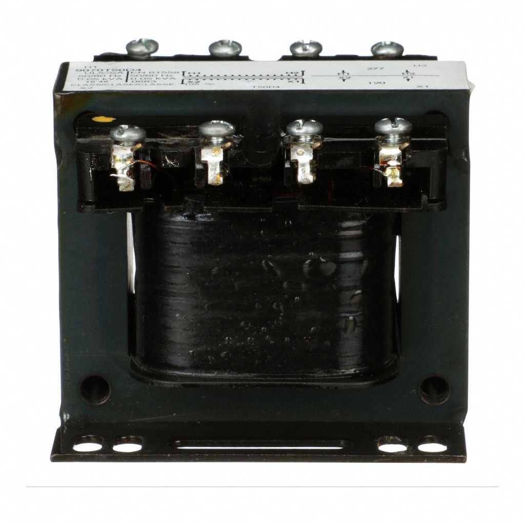 SQUARE D Control Transformer: 277V AC, 120V AC, Foot, 50 VA VA Rating ...